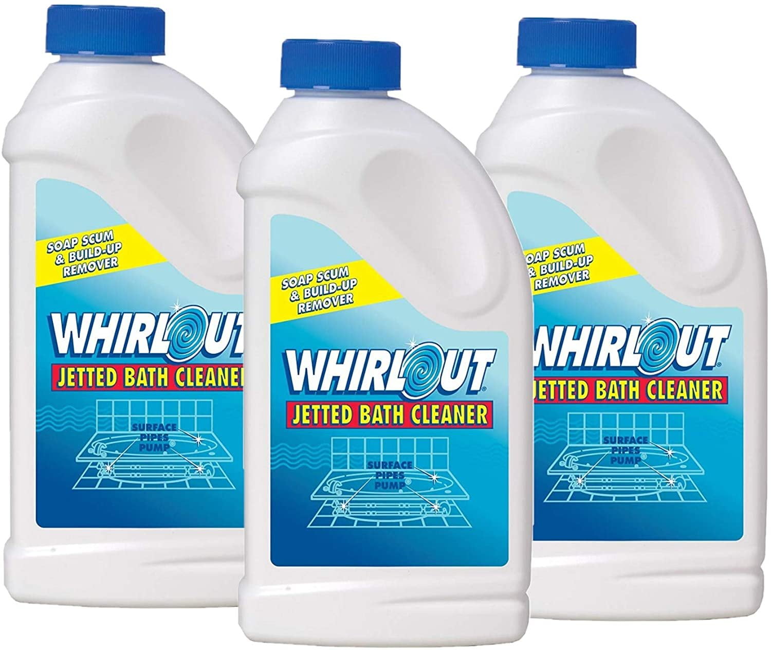 WhirlOUT Jetted Bath Cleaner, 22 Fl. Oz. Bottle, Pack of 3 - Walmart.com