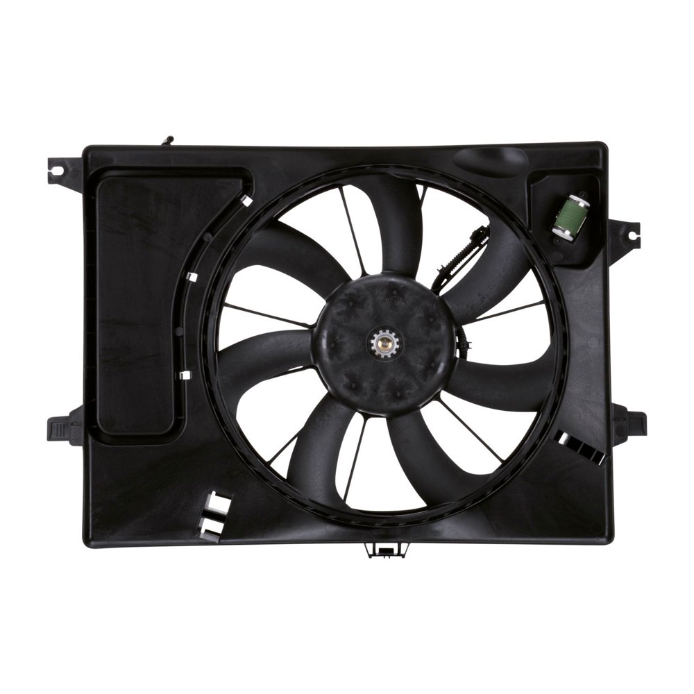 TYC 622600 Dual Radiator and Condenser Fan Assembly for Hyundai 25380 ...