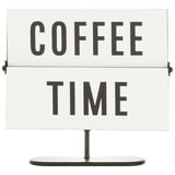 Mainstays Black & White Metal Wine and Coffee Tabletop Flip Sign, 7.9 ...
