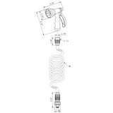 Dura Faucet RV Exterior Quick Connect Sprayer & Hose Kit - White/Blue ...