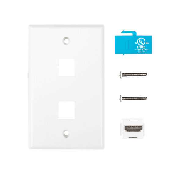 RiteAV 15 Amp Power Outlet 1 Port Coax 1 HDMI 1 USBC Jack Coupler ...