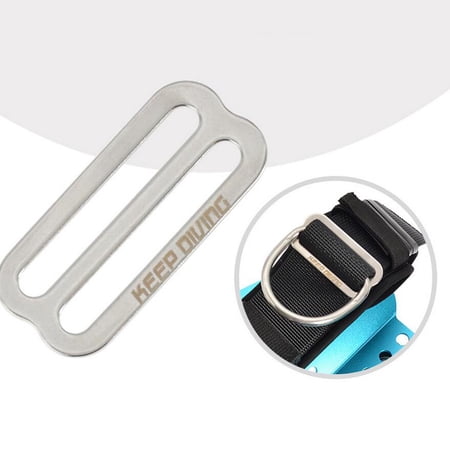SS316 Scuba Diving Weight Belt Webbing Keeper Retainer Swimming Sport ...