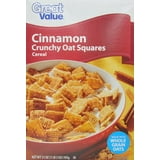 Great Value Cinnamon Crunchy Oat Squares Cereal, 21 oz - Walmart.com