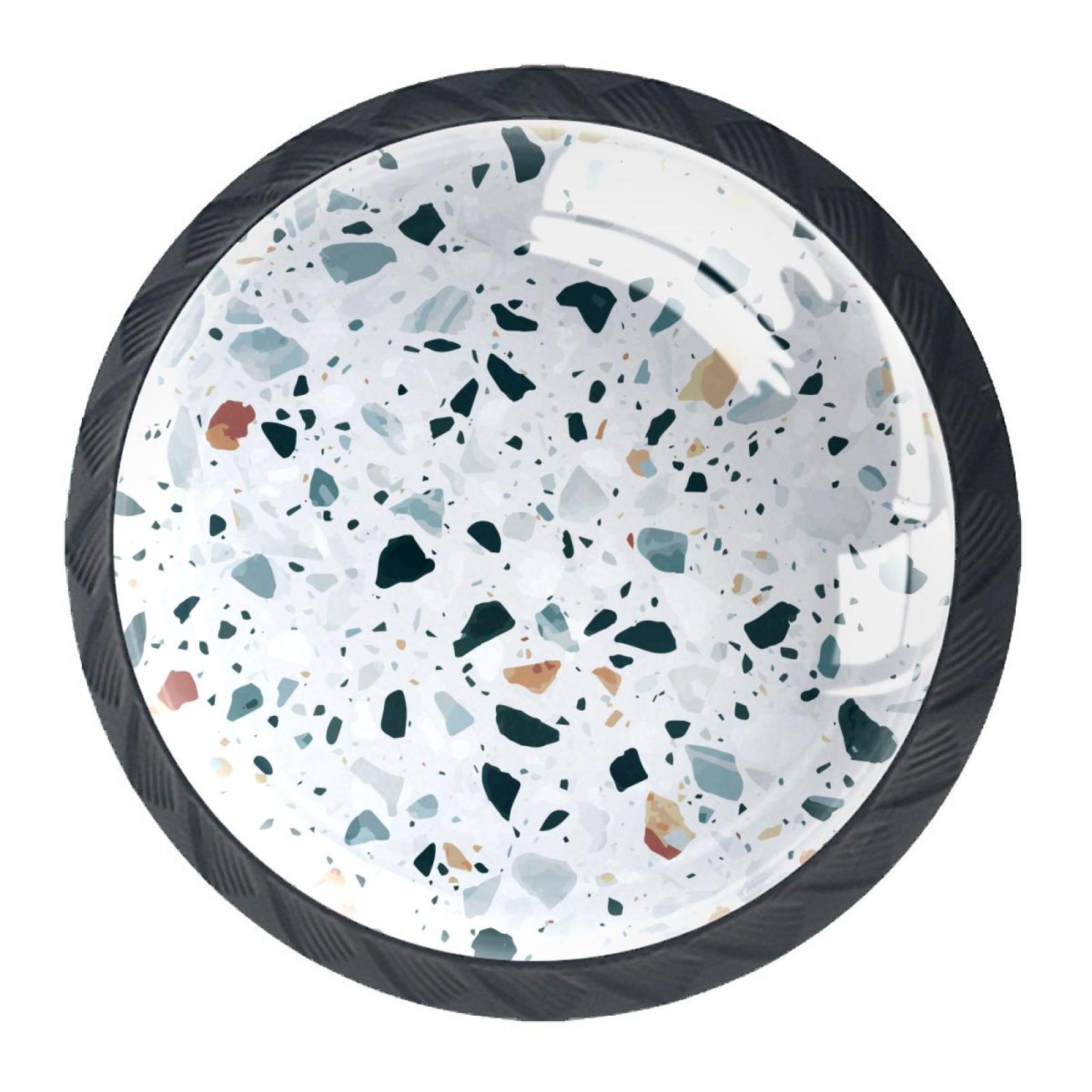 4 Pcs Granite Marble Knobs for Kitchen Cabinet Cupboard Dresser ...