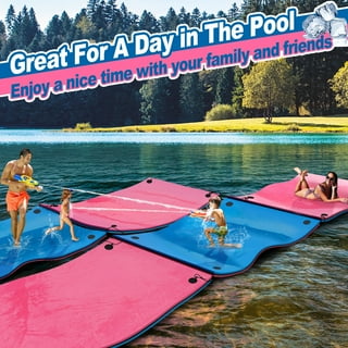 OverPatio 18 ft x 6 ft Floating Water Pad 3-Layer, XPE Foam Water ...