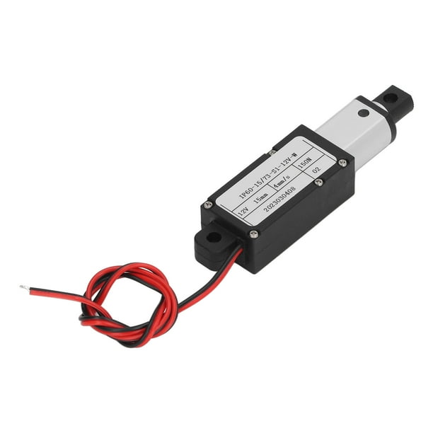 Actuador lineal Micro Eléctrico, 12 V 150 N Aleacio de Aluminio Mini Actuador de Movimiento de ...