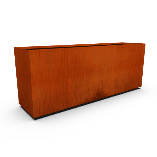 PLANTERCRAFT Corten Steel metal planter box, Rectangular sizes, Modern ...