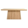 Pemberly Row Contemporary 71" Dining Table in Natural Finish - Walmart.com