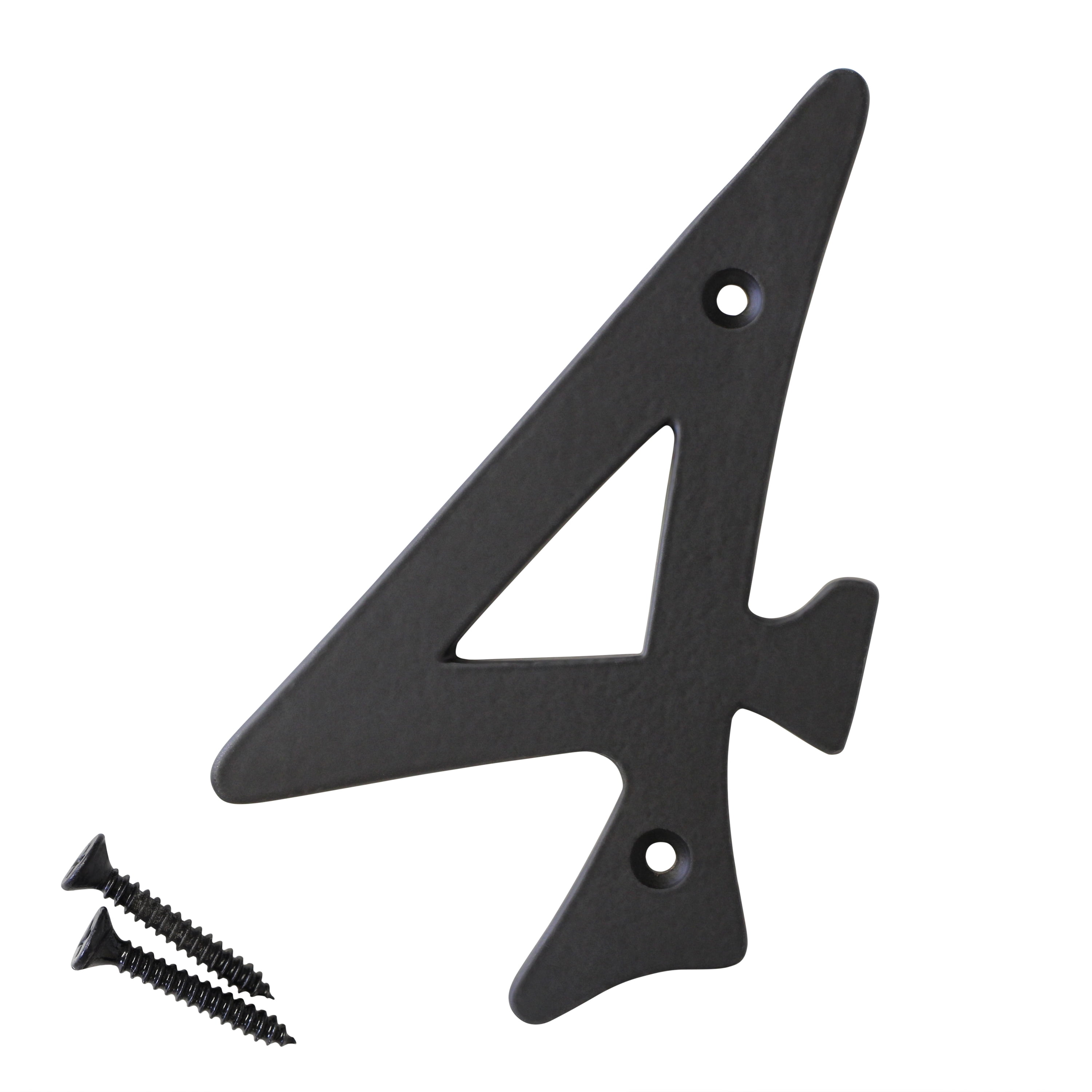 RCH Hardware NO-IR530-127 Iron House Number, 5 Inch, Black - Walmart.com