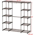 Simple Houseware Garment Racks with Portable Standing Shelf Units for ...