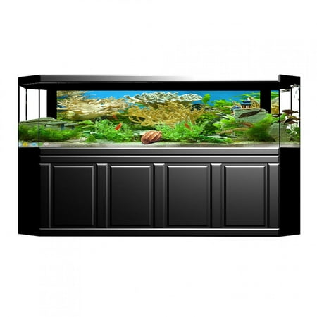 Fish Tank Background Poster,PVC Adhesive Water Plants Fish Tank Poster ...