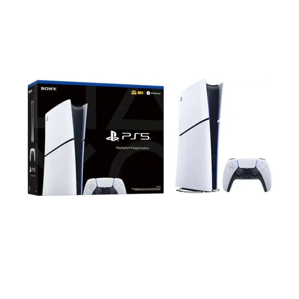 Open Box Sony PlayStation 5 Slim Console Digital Edition, White ...