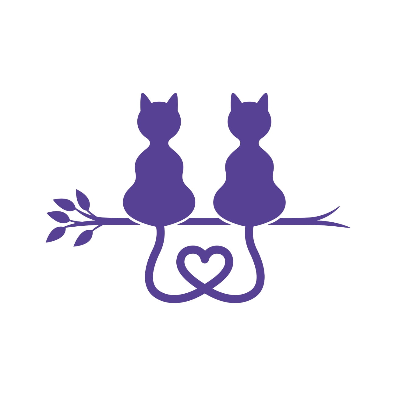 Love of Cats Sticker Decal Die Cut - Self Adhesive Vinyl - Weatherproof ...