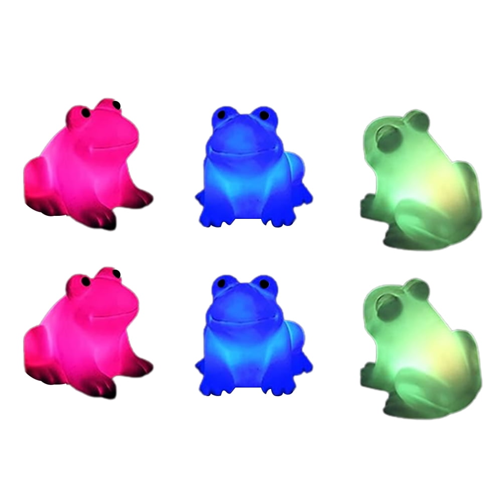 Dsseng Cute LED Night Creative Color Changing Frog Lamp Glowing ...