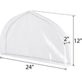 Smlper Set of 15 Clear Shoulder Covers for Clothes Breathable Clothes ...