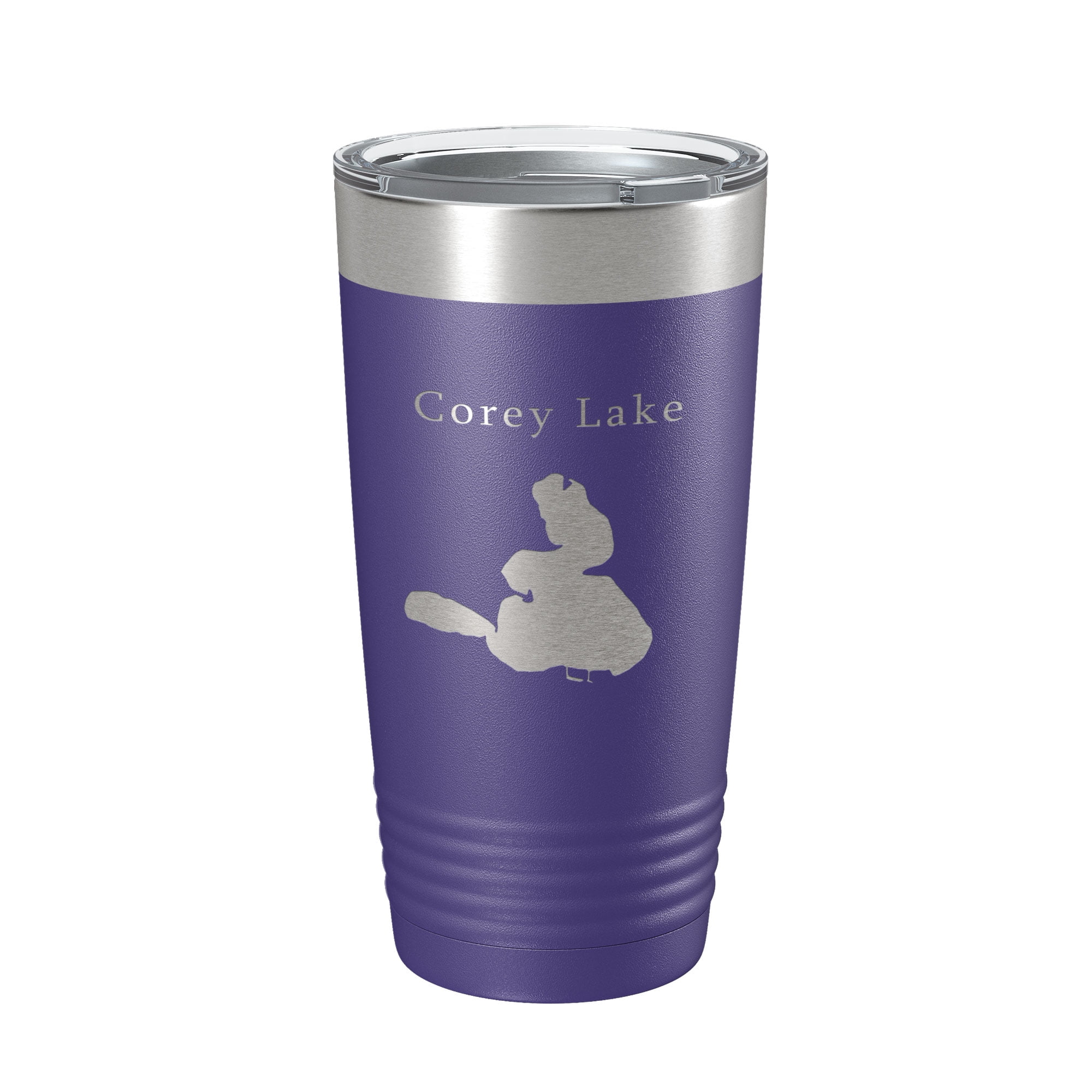Corey Lake Map Tumbler Travel Mug Insulated Laser Engraved Coffee Cup ...