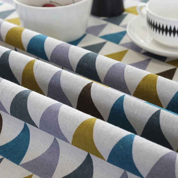 Polyester Cotton Coffee Table Cloth Tablecloth Dining Room Restaurant ...