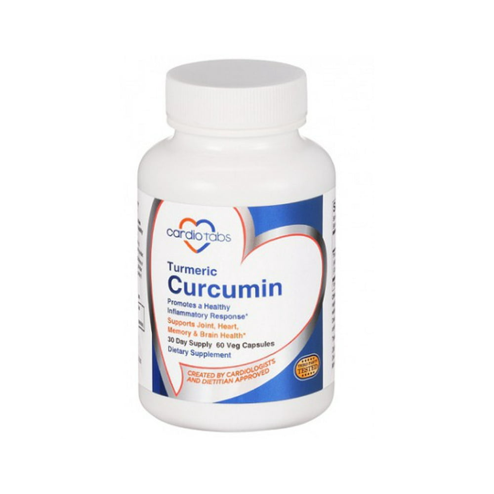 Cardiotabs Curcumin made with THERACURMIN - 600 mg - 30 Day Supply ...