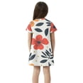 BZSMCE Short Sleeve dress Dress Casual Cotton Dresses-Flower Tile Color ...