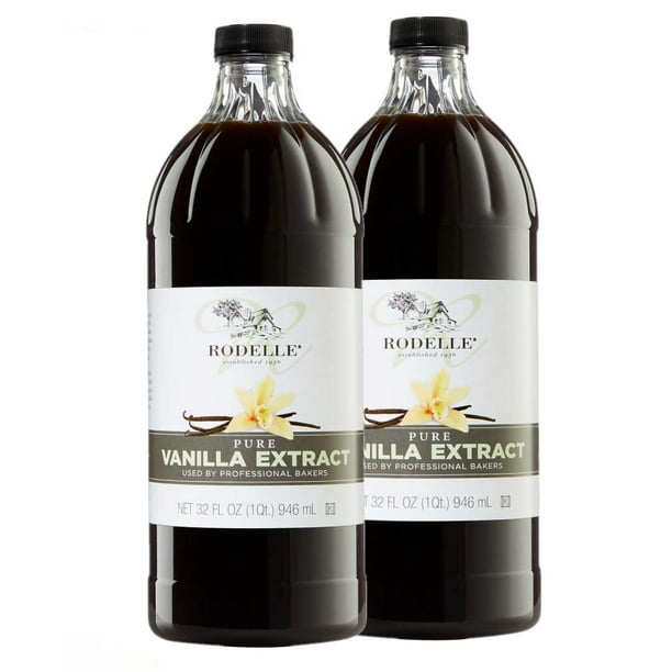 2 Pack | Rodelle Pure Vanilla Extract, 32 oz - Walmart.com