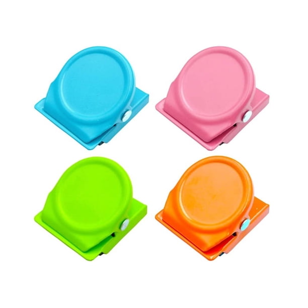 4 Clips magnéticos de Metal, Clips magnéticos para Pizarra Blanca de ...