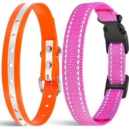 Replacement Nylon Collar Strap (2pcs Included) Dog Training Collar P ...