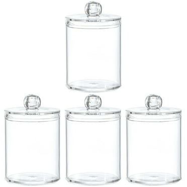 Mini Glass Apothecary Jars with Lids - Small Kitchen Containers for ...