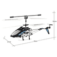 Alloy RC Helicopter for Kids, 3.5 CH Aircraft with Lights, One Key Take ...