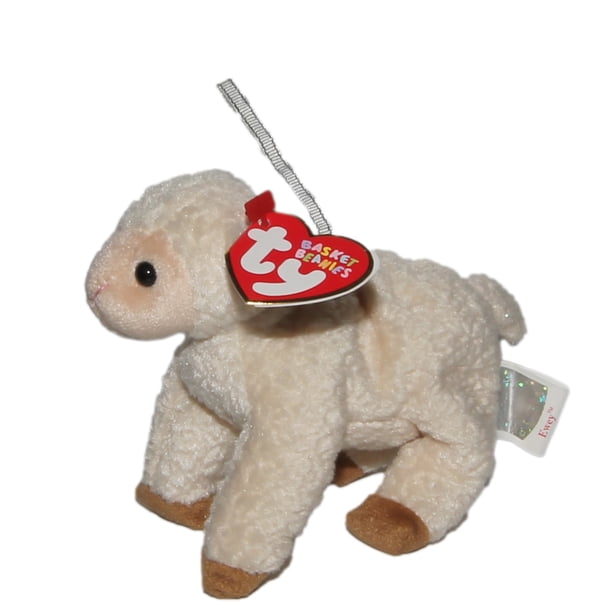 Ty Basket Beanie: Ewey the Lamb | Stuffed Animal | MWMT - Walmart.com