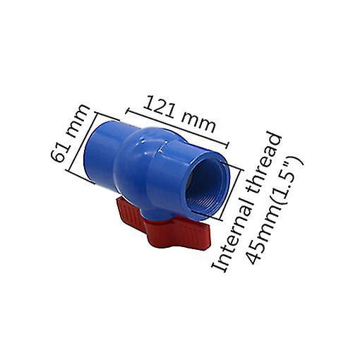 Blue Female Thread Pvc Ball Valve 1/2"~2" Thread Garden Irrigation Hose ...