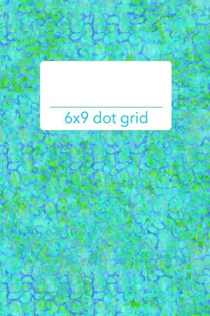 6x9 Dot Grid : Green Groovy Colorful Cover Sketch Book Planner ...