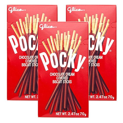 [ Pack of 3 ] Glico Pocky Biscuit Stick, Chocolate, 2.47 Ounce ...