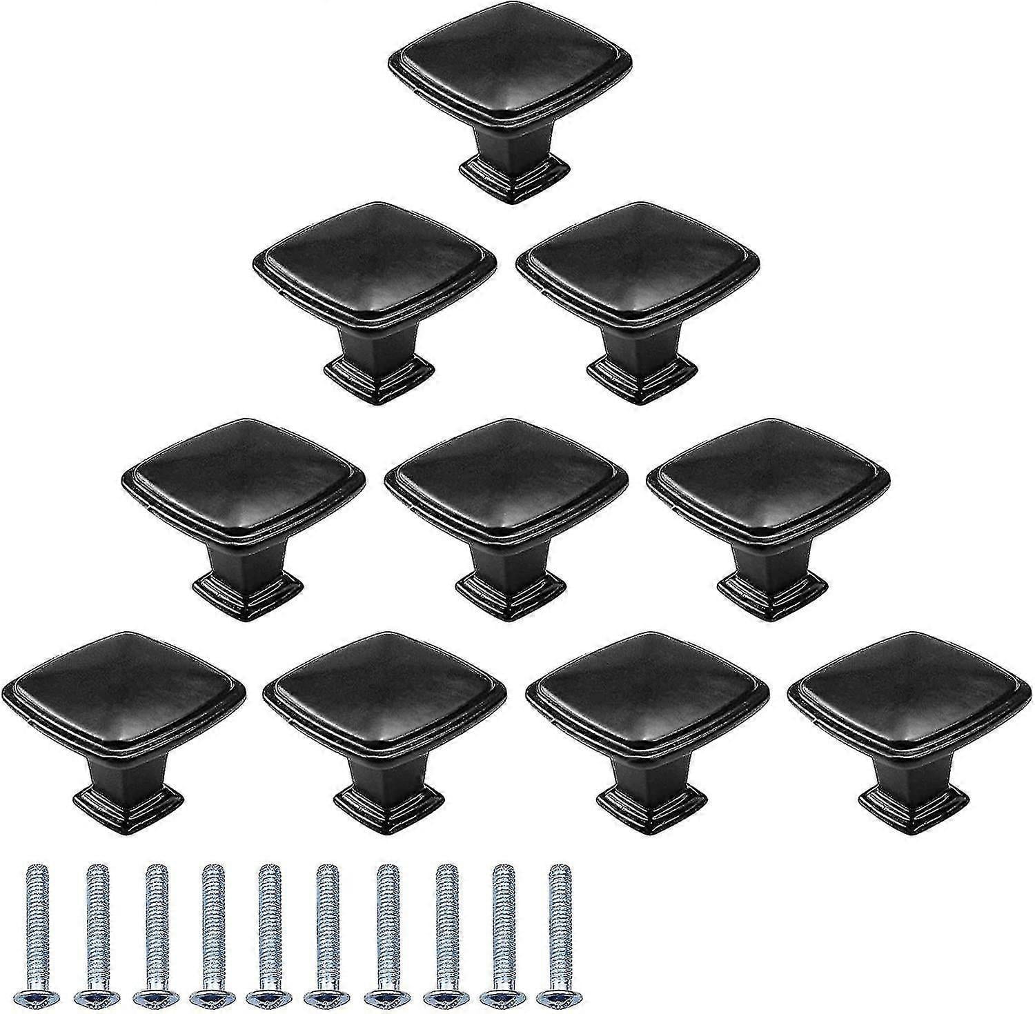 10 Pcs Furniture Knob Pull Er Door Knobs Square Cabinet Pulls Single ...