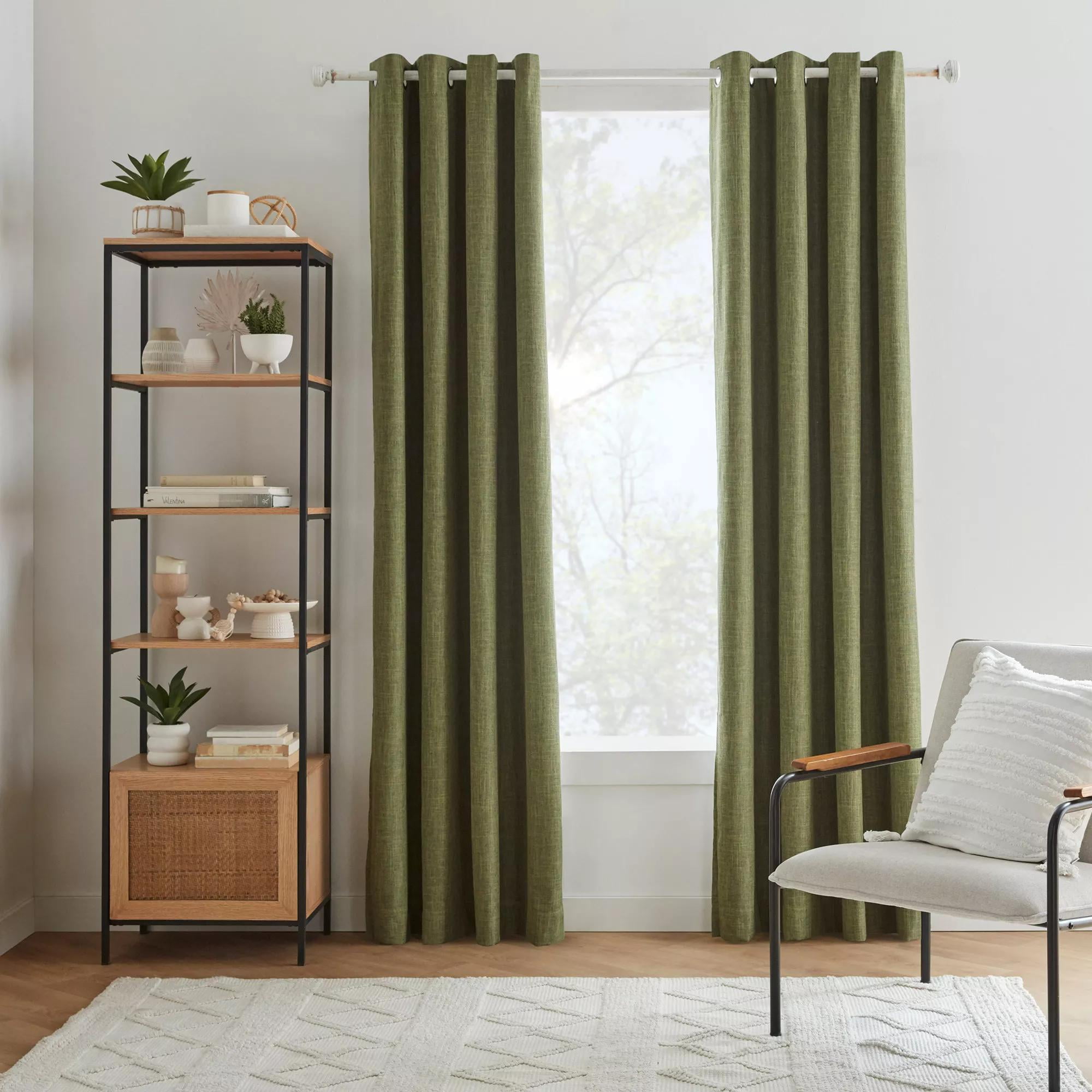 Click here for Bouclair Green Chita Blackout Curtain 52x96 In (13... prices