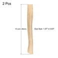 Uxcell 15 Inch Wood Replacement Handle Curved Replaceable Handle for ...