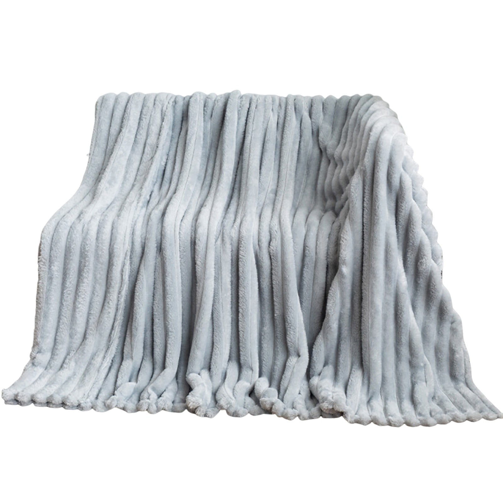 Click here for Qkdmdw Grey 40x60in Grey Soft Flannel Fleece Throw... prices