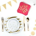 ForYourParty.Com She Said Yes Cocktail Napkins - Pink and Gold ...