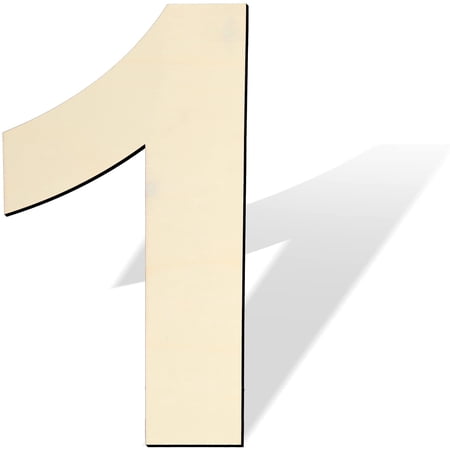 12 Inch Wooden Unfinished Numbers Large Blank Number Wooden DIY Wood ...