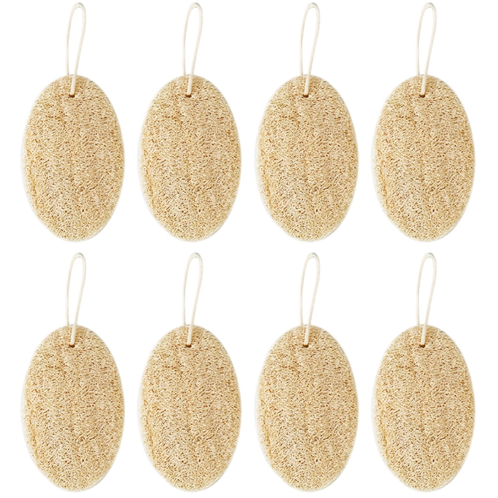 Natural Dish Sponge 8 Pack, Compostable Kitchen Scrubber Scouring Pad ...