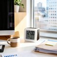 Brown Beige Ombre Digital Alarm Clock for Bedrooms, Smart LED Alarm ...