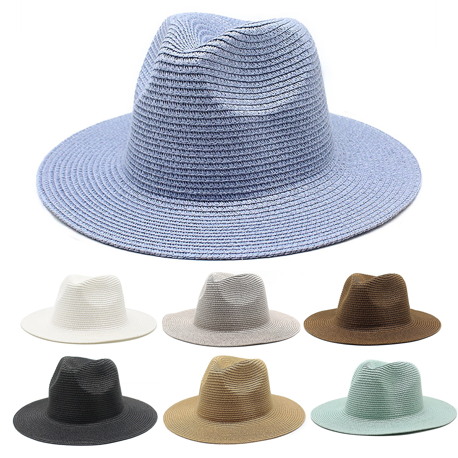 Happy Date Panama Hat Men Fedora Hats for Men Womens Straw Hat Summer ...