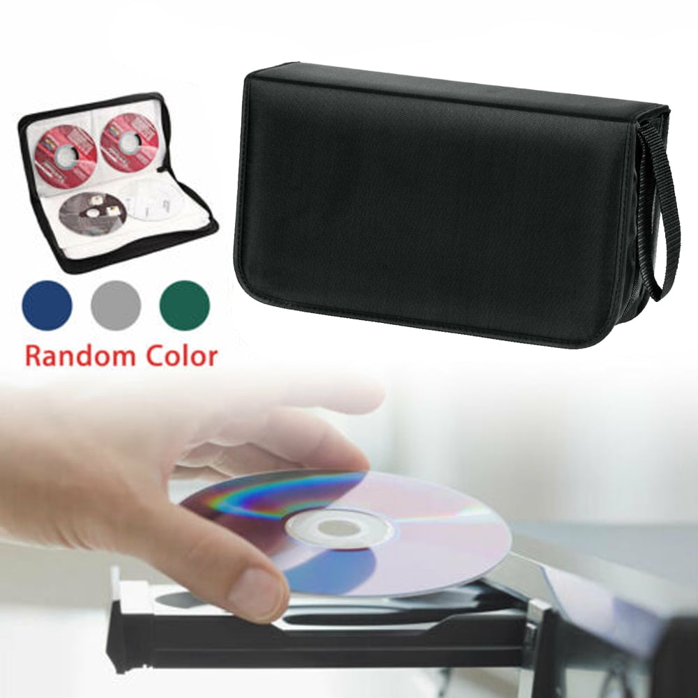 80 Sleeve CD DVD Blu Ray Disc Carry CD Holder Bag Case Wallet Storage ...