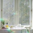 Ash Gray Window Privacy Film Rustic Vertical Dashed Lines Shabby Chic ...