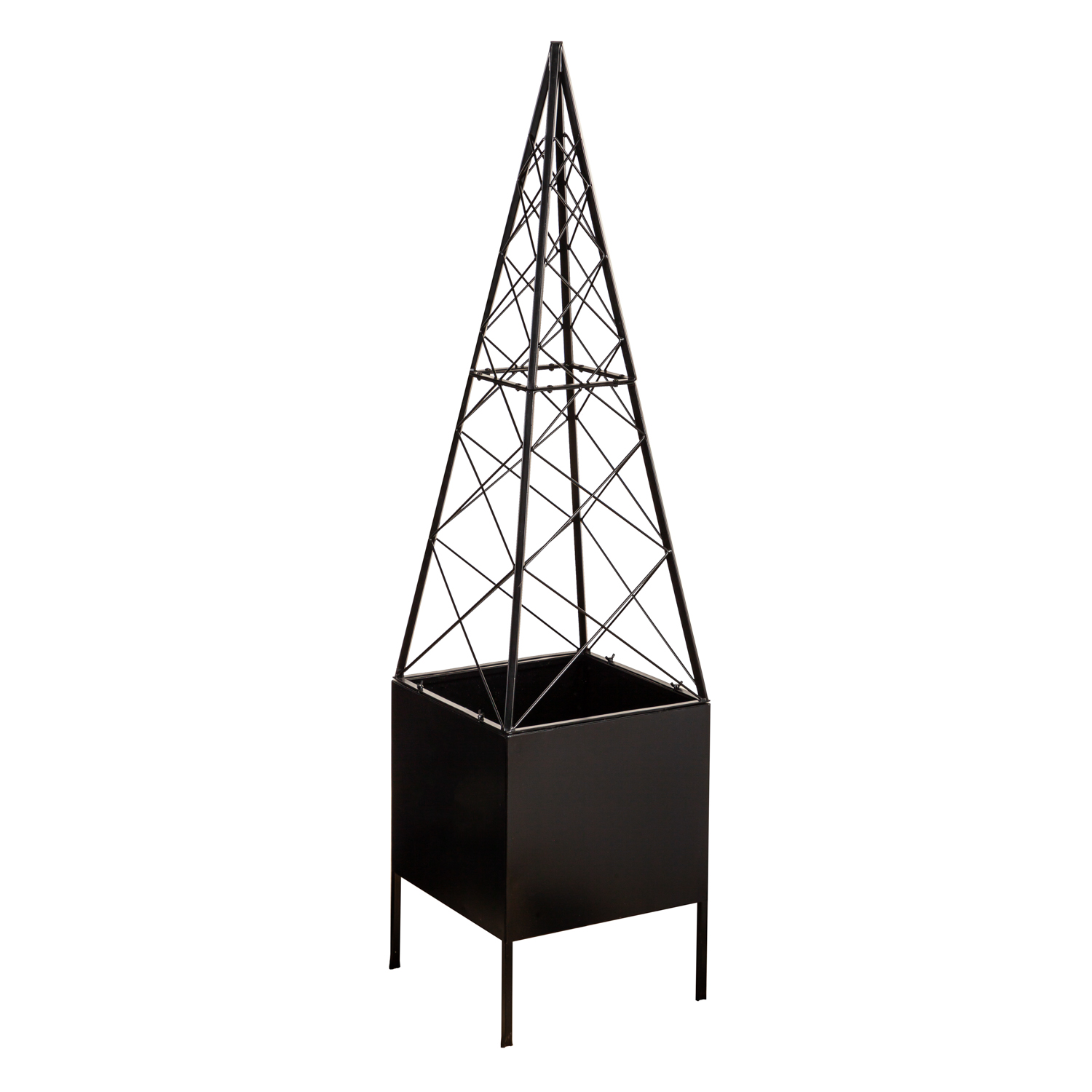 Metal Triangular Obelisk Planter - Walmart.com