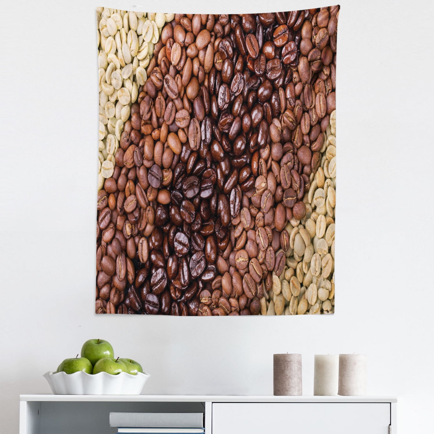 Coffee Tapestry, Selection of Fresh Roasted and Unroasted Coffee Beans ...