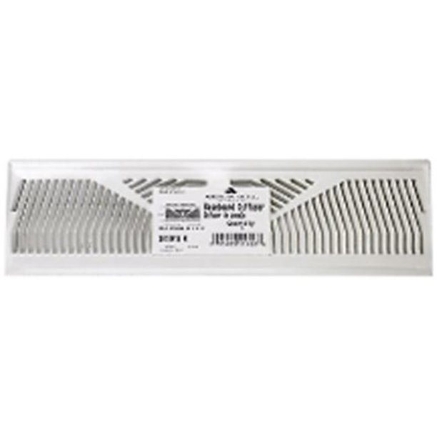 Greystone ABBBWH18 18 in. Baseboard Diffuser, White - Walmart.com ...