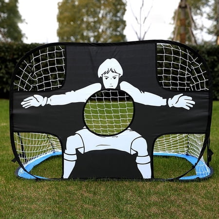 1-piece set, blue portable football cage, foldable goal, pop-up ...