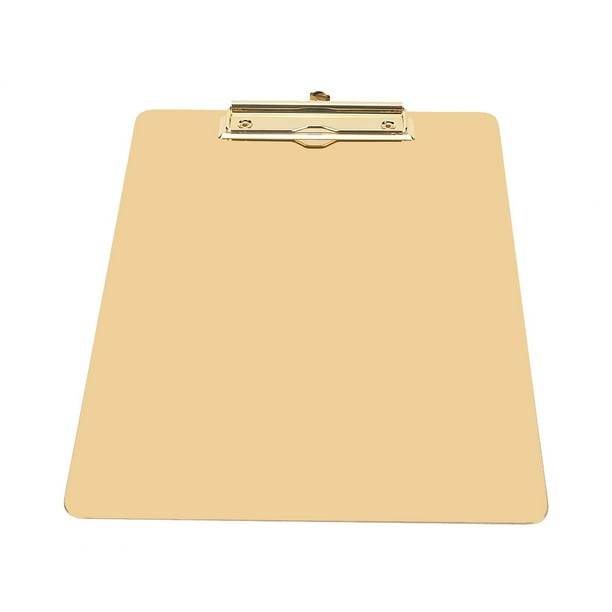 Multifunction Golden Clipboard Letter Paper Board Holder Stainless ...