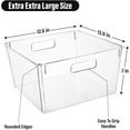 Clear Plastic Stackable Storage Bins with Lids, Pantry Organizers and ...
