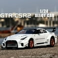 1:24 Simulation Nissan GTR CSR2 Alloy Race Cars Toy Diecast Vehicles ...